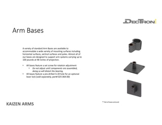 Introduction to Dectron Modular Ergonomic Kaizen Arms | PDF