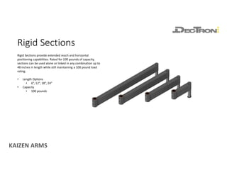 Introduction to Dectron Modular Ergonomic Kaizen Arms | PDF