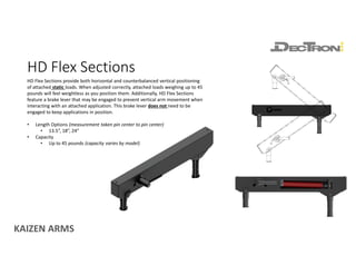 Introduction to Dectron Modular Ergonomic Kaizen Arms | PDF