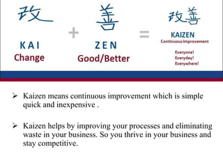Kaizen | PPTX | Logistics | Business