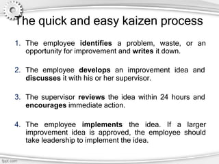 KAIZEN Basics for yourself. Pl get benefitted | PDF