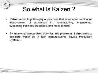 KAIZEN Basics for yourself. Pl get benefitted | PDF