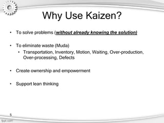 KAIZEN Basics for yourself. Pl get benefitted | PPT