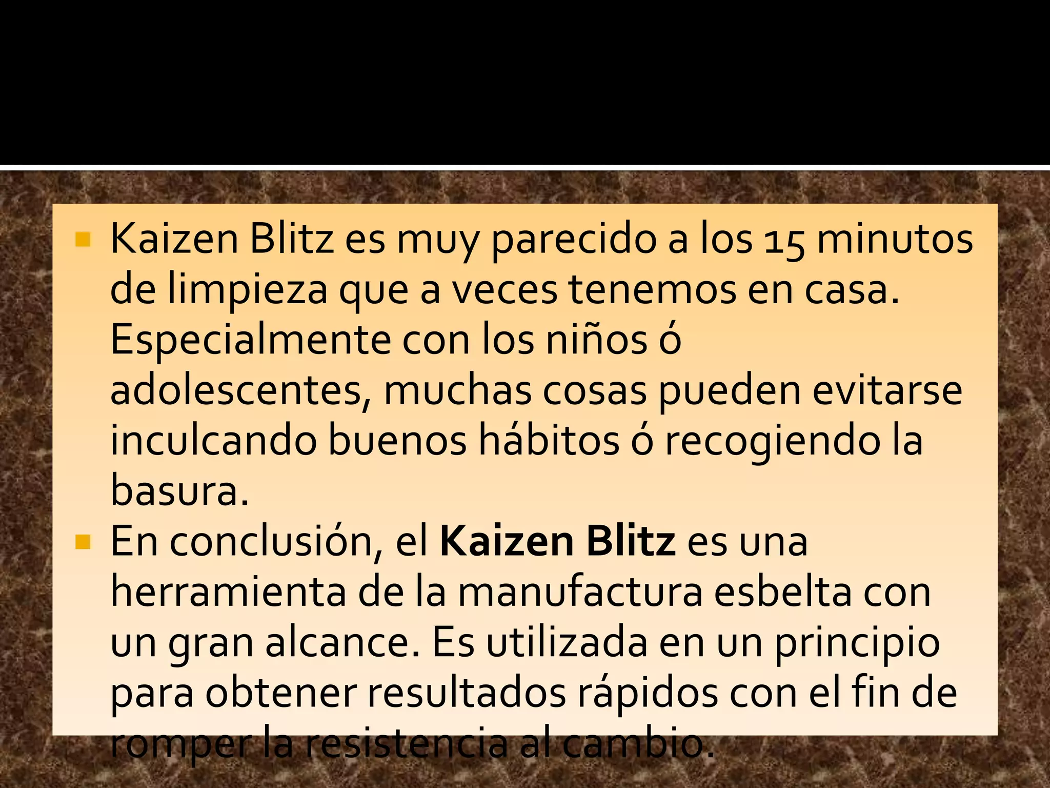 Kaizen blitz | PPTX
