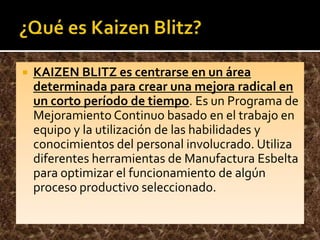 Kaizen blitz | PPTX
