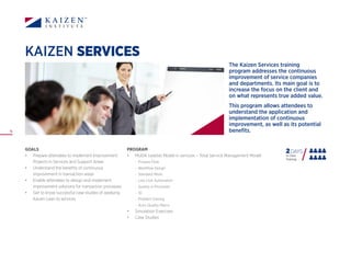 Kaizen college brochure 2016 en | PDF