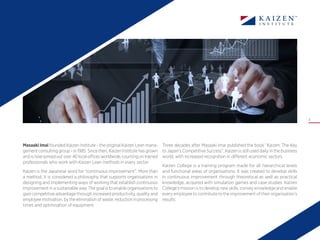 Kaizen college brochure 2016 en | PDF