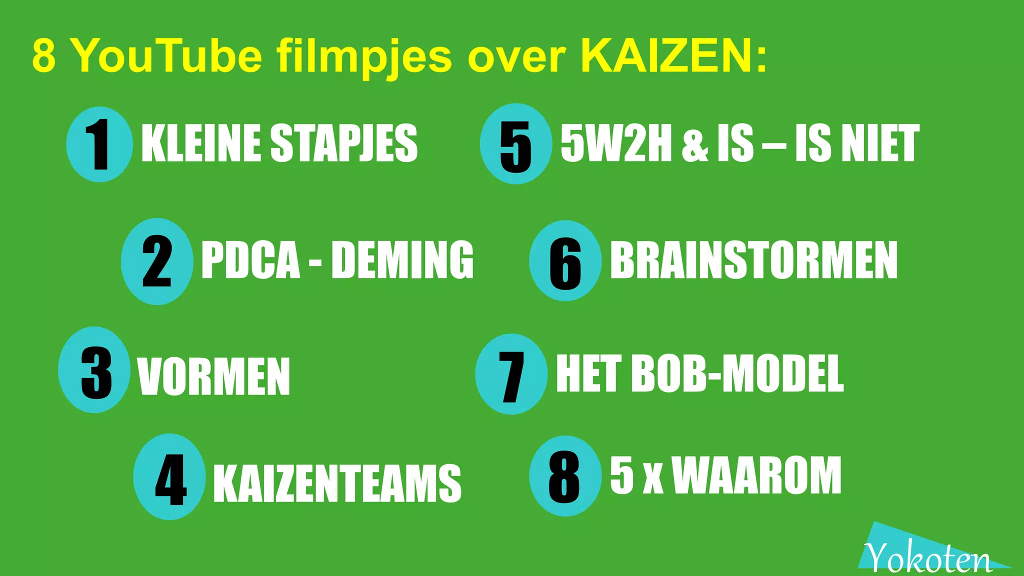 Kaizen, deel 3: varianten van verbeteren in kleine stapjes.pptx