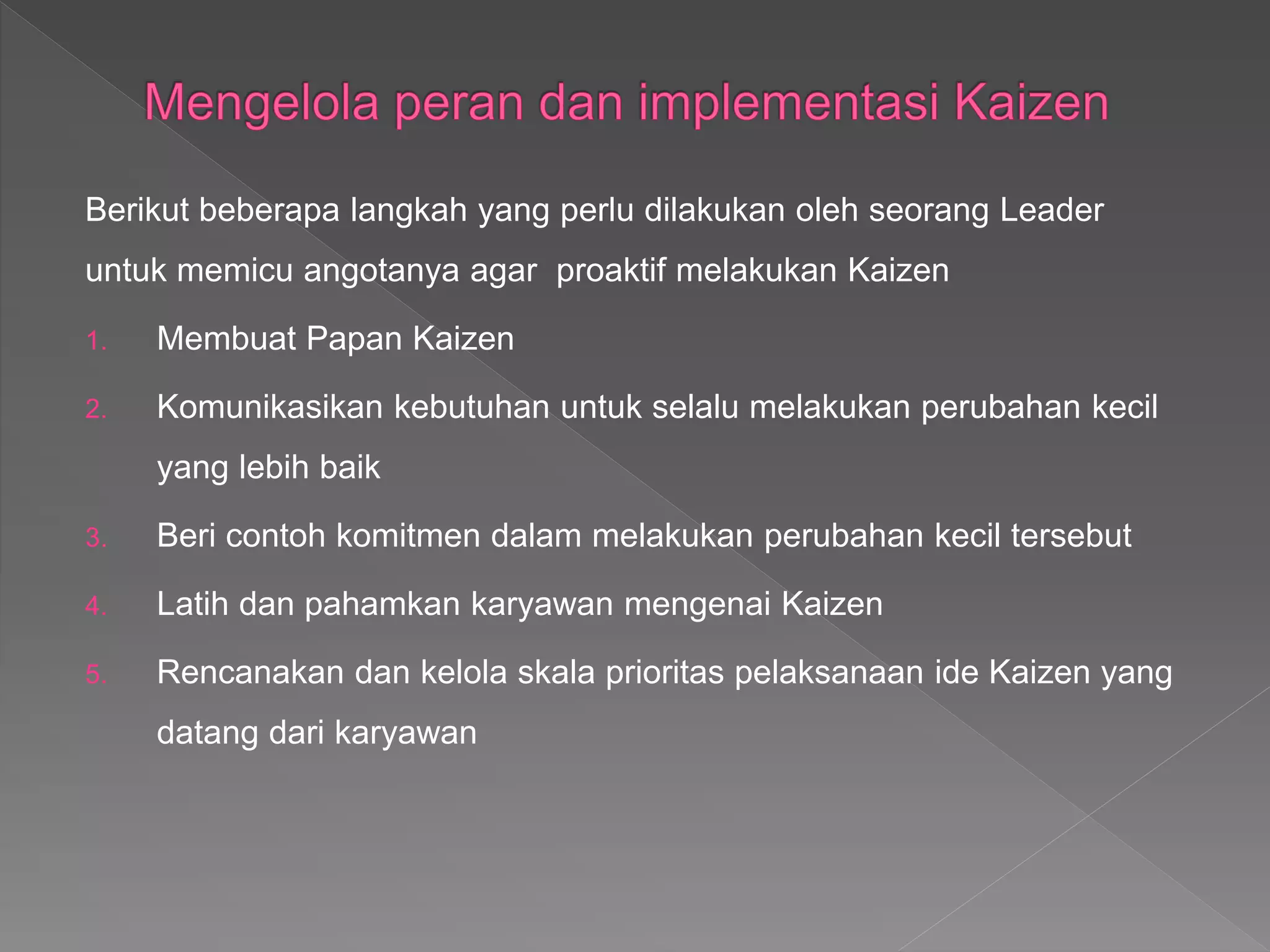 Kaizen untuk 5R | PPTX