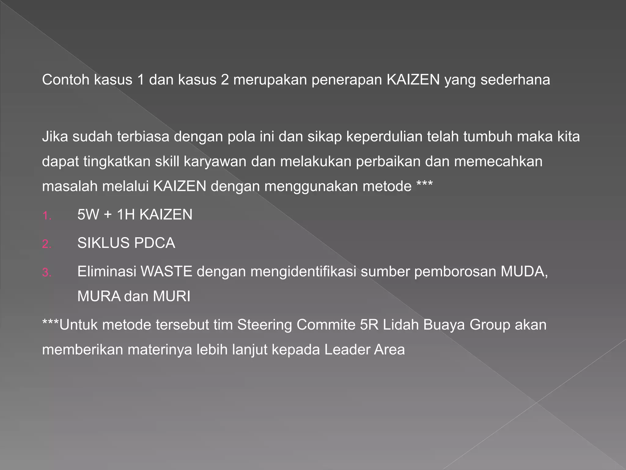 Kaizen untuk 5R | PPTX