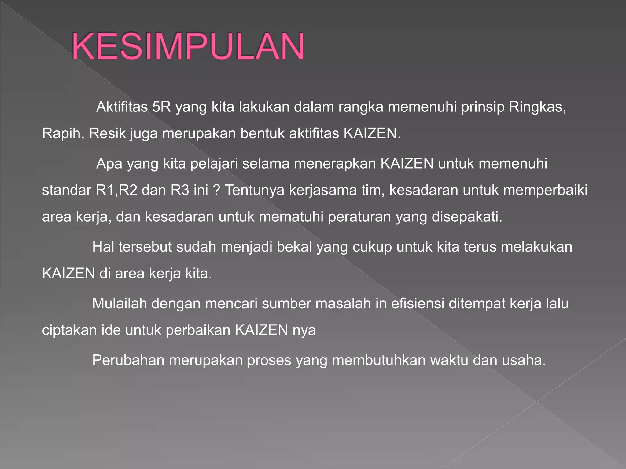 Kaizen untuk 5R | PPTX