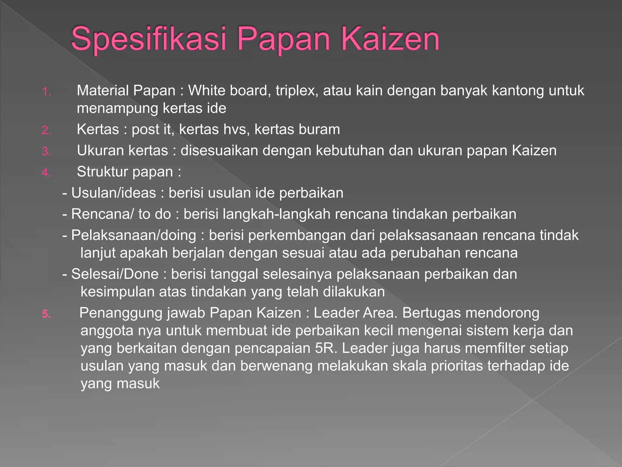 Kaizen untuk 5R | PPTX