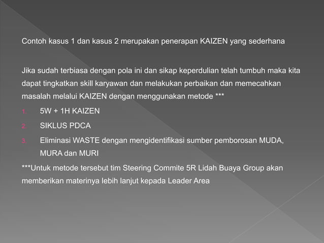 Kaizen untuk 5R | PPTX