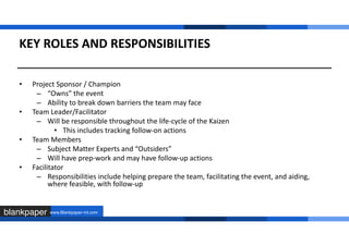 Kaizen events -what are they? Driving Performance Improvement | PDF