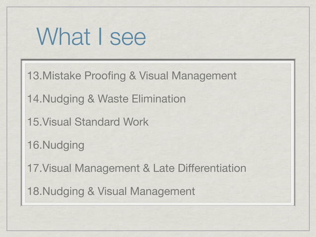 "Kaizen Eyes" Practice Exercises volume 1 | PDF