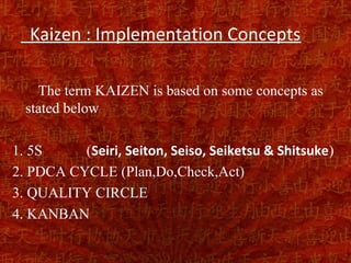 KAIZEN BY RAIJUL HAQUE | PPT | Business | Business and Finance