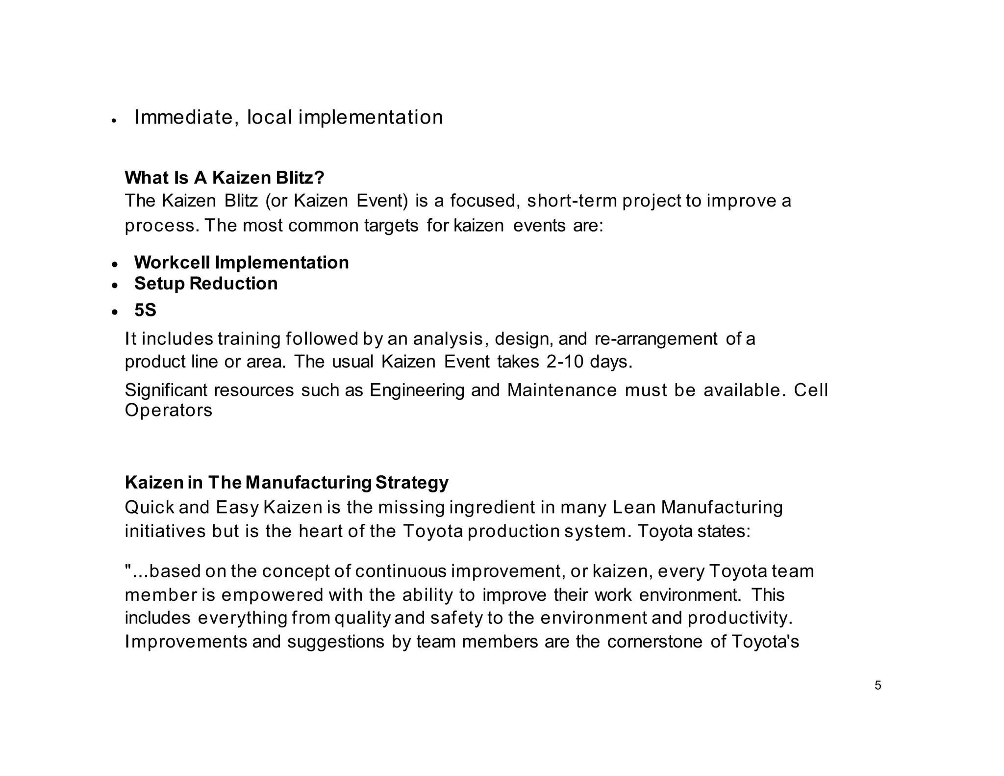 Kaizen folder | DOCX