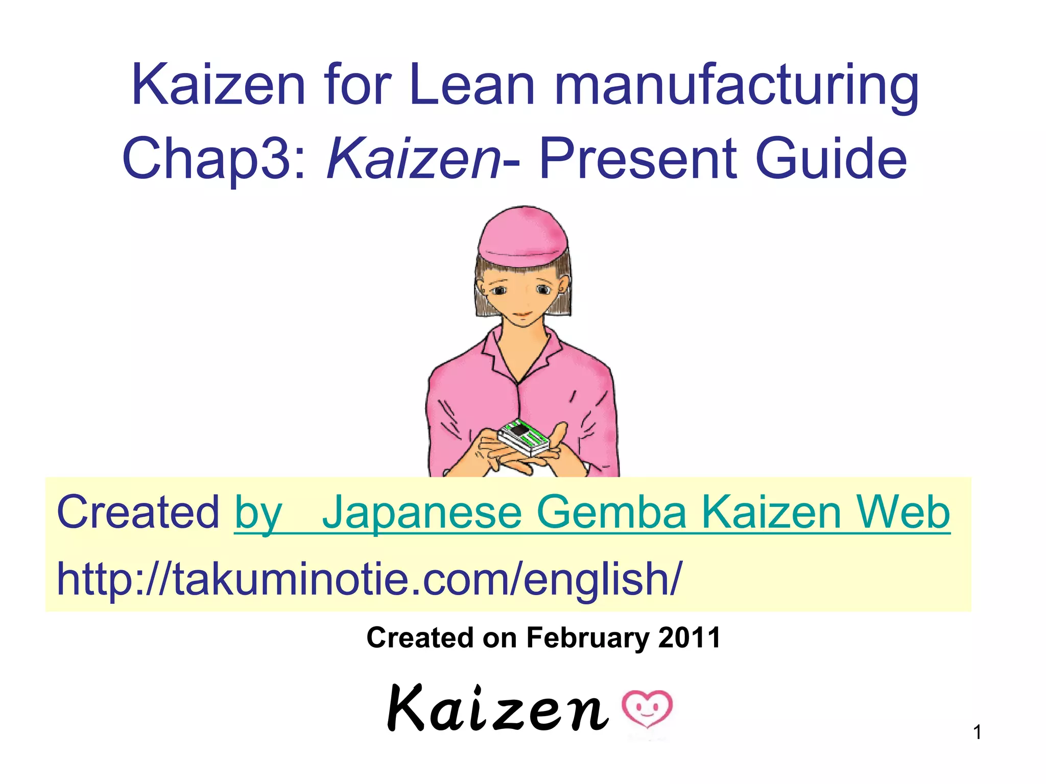 Gemba Kaizen for lean manufacturing chap3 | kaizen present guide | lean ...
