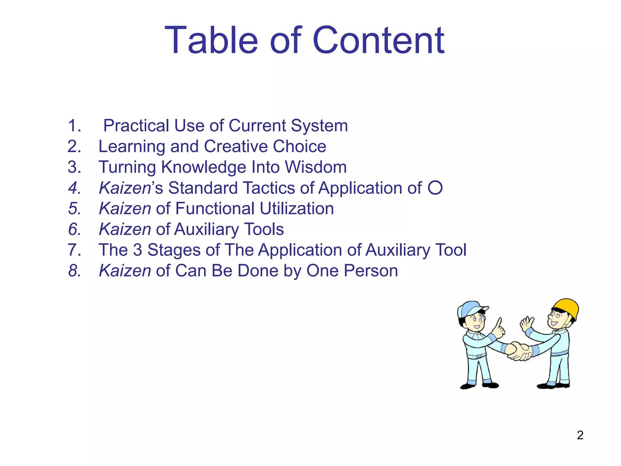 Gemba Kaizen for lean manufacturing chap3 | kaizen present guide | lean ...