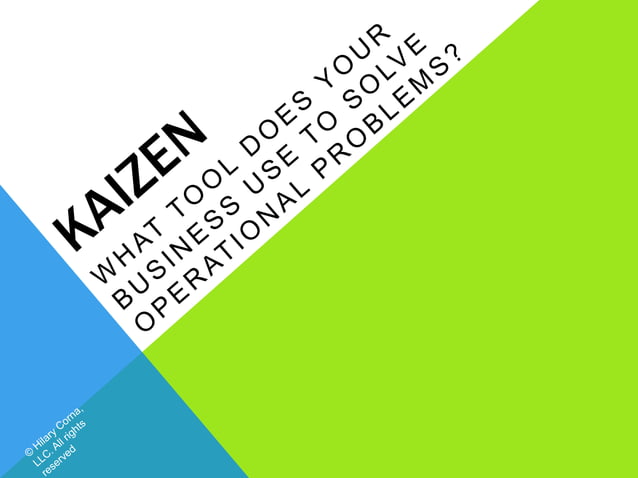 Kaizen for the Retail and POS Industry | PPT
