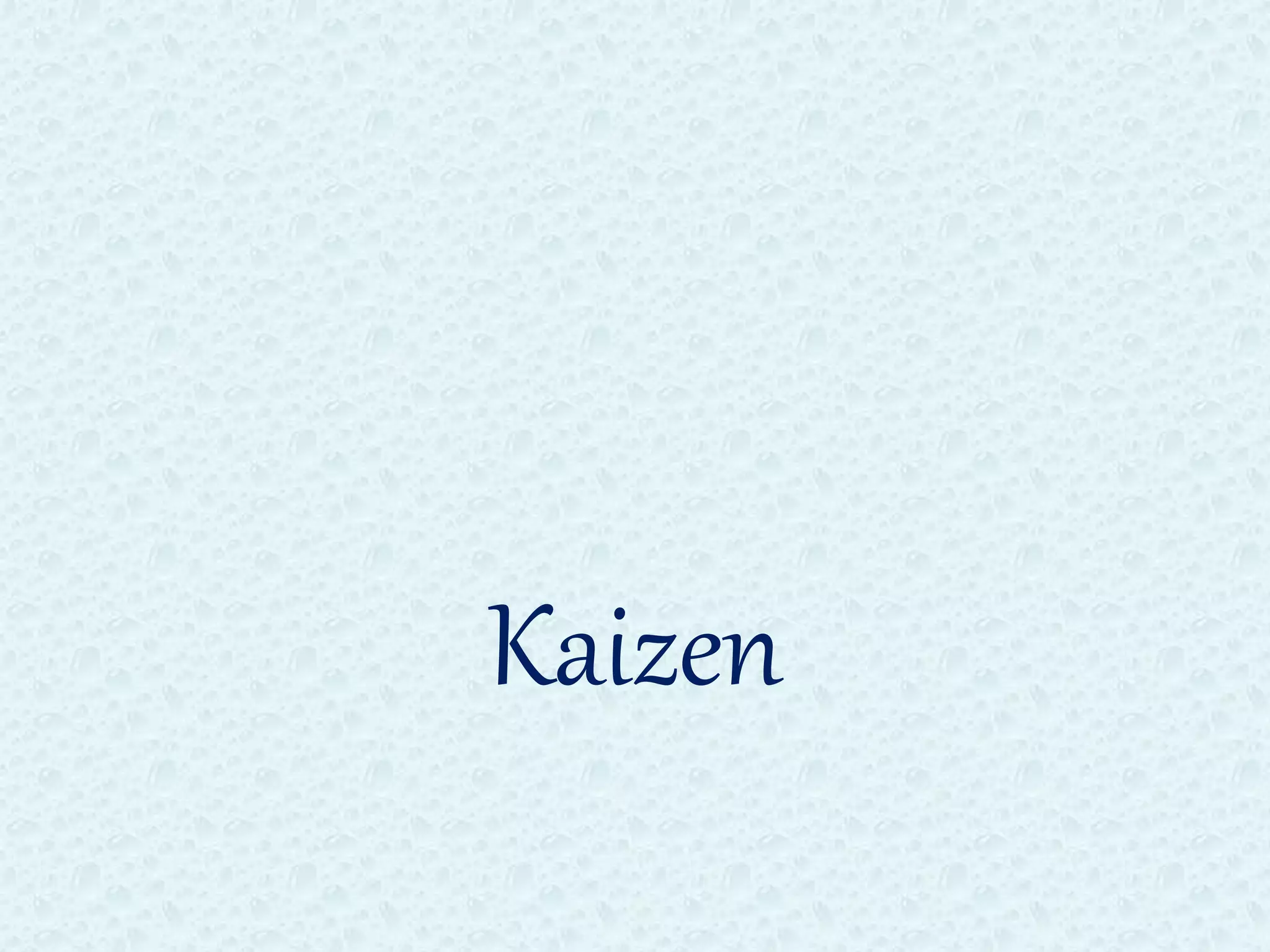 Kaizen in educational dimension | PPTX