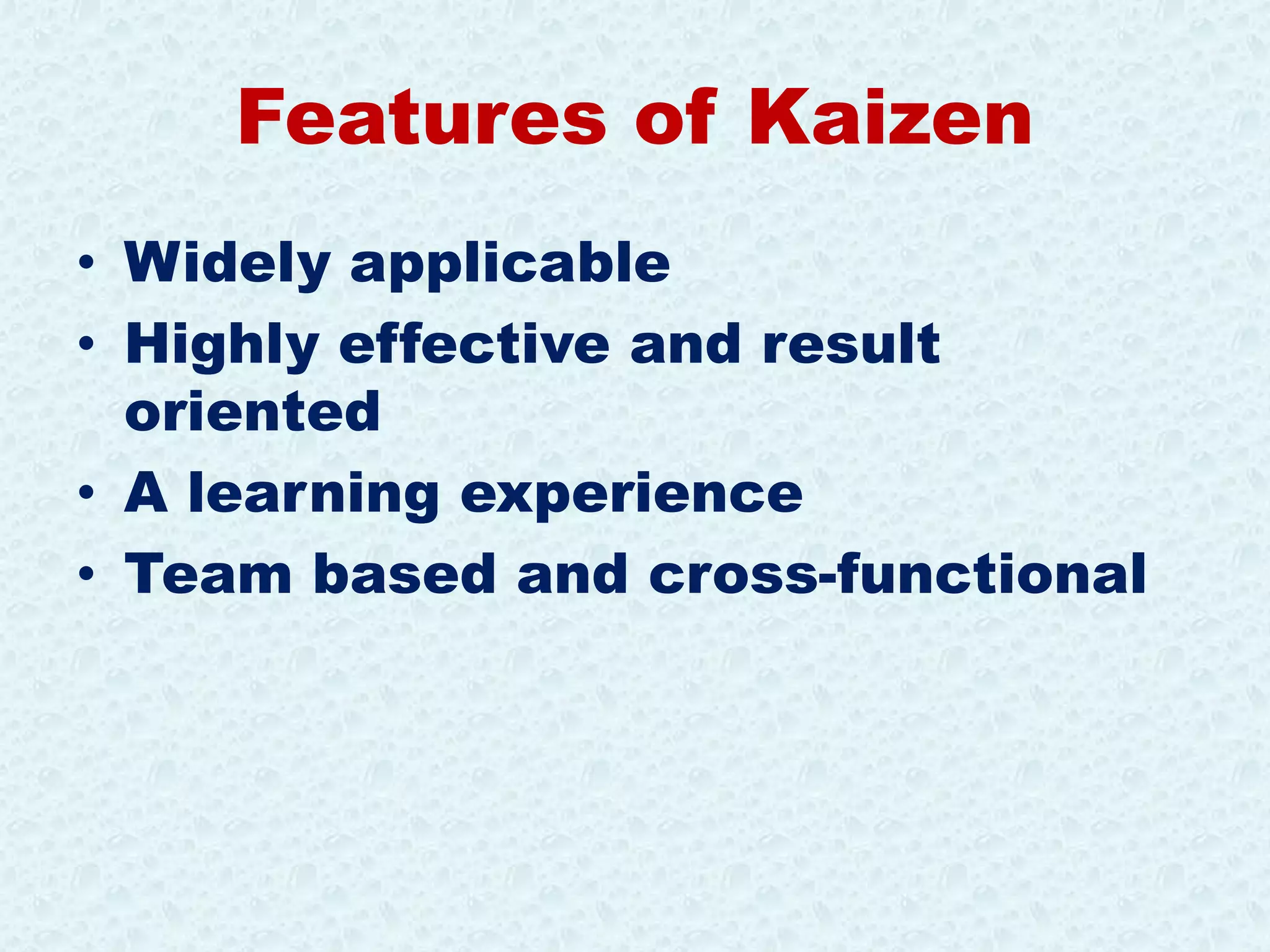 Kaizen in educational dimension | PPTX