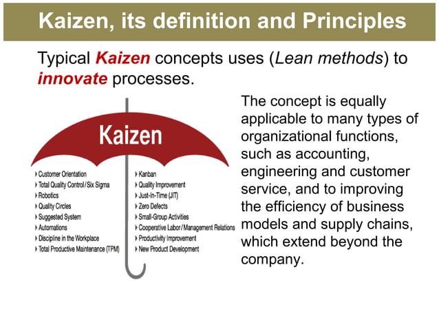 Kaizen Innovation in Manufacturing | PPT | Business | Business and Finance