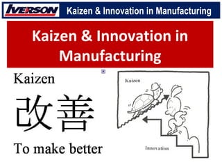Kaizen Innovation in Manufacturing | PPT