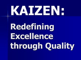 Kaizen in personal life and career ppt | PPSX