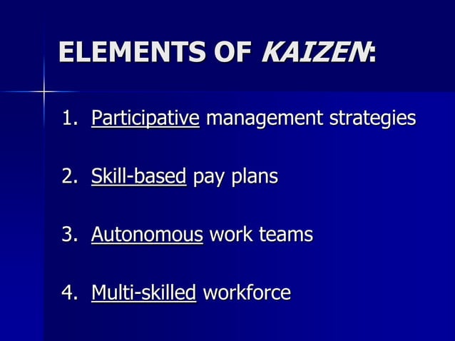 Kaizen in personal life and career ppt