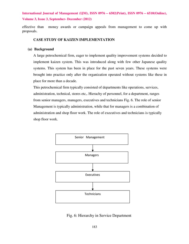 Kaizen in the indian context a case study | PDF