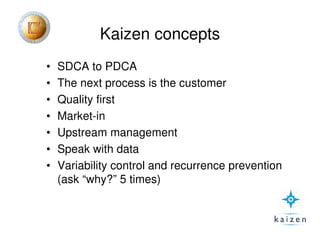kaizen introduction for all kaizen introduction for all | PDF