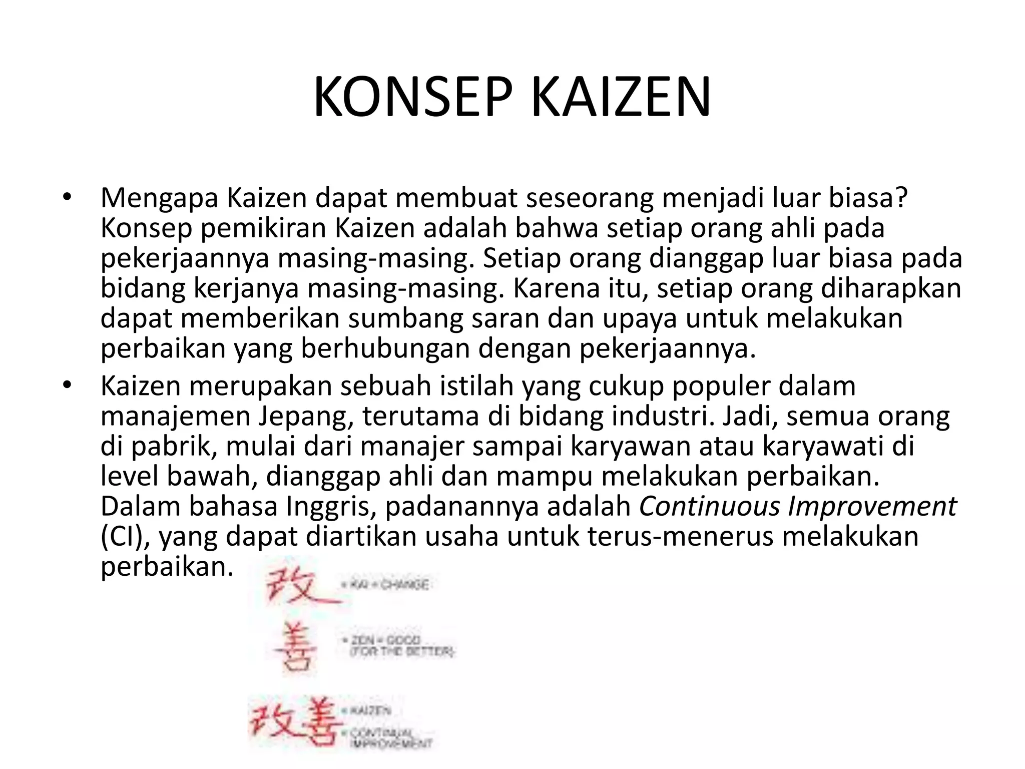 Kaizen janu 23 juli 2014 | PPTX