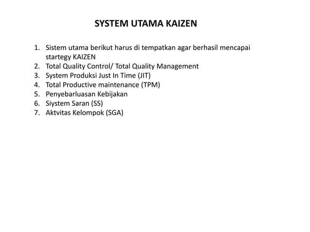 Kaizen janu 23 juli 2014 | PPT