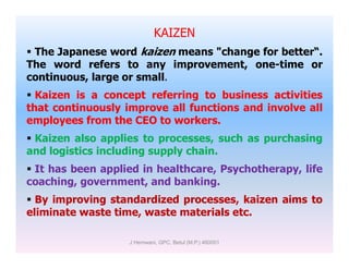 Kaizen & kanban | PDF | Logistics | Business