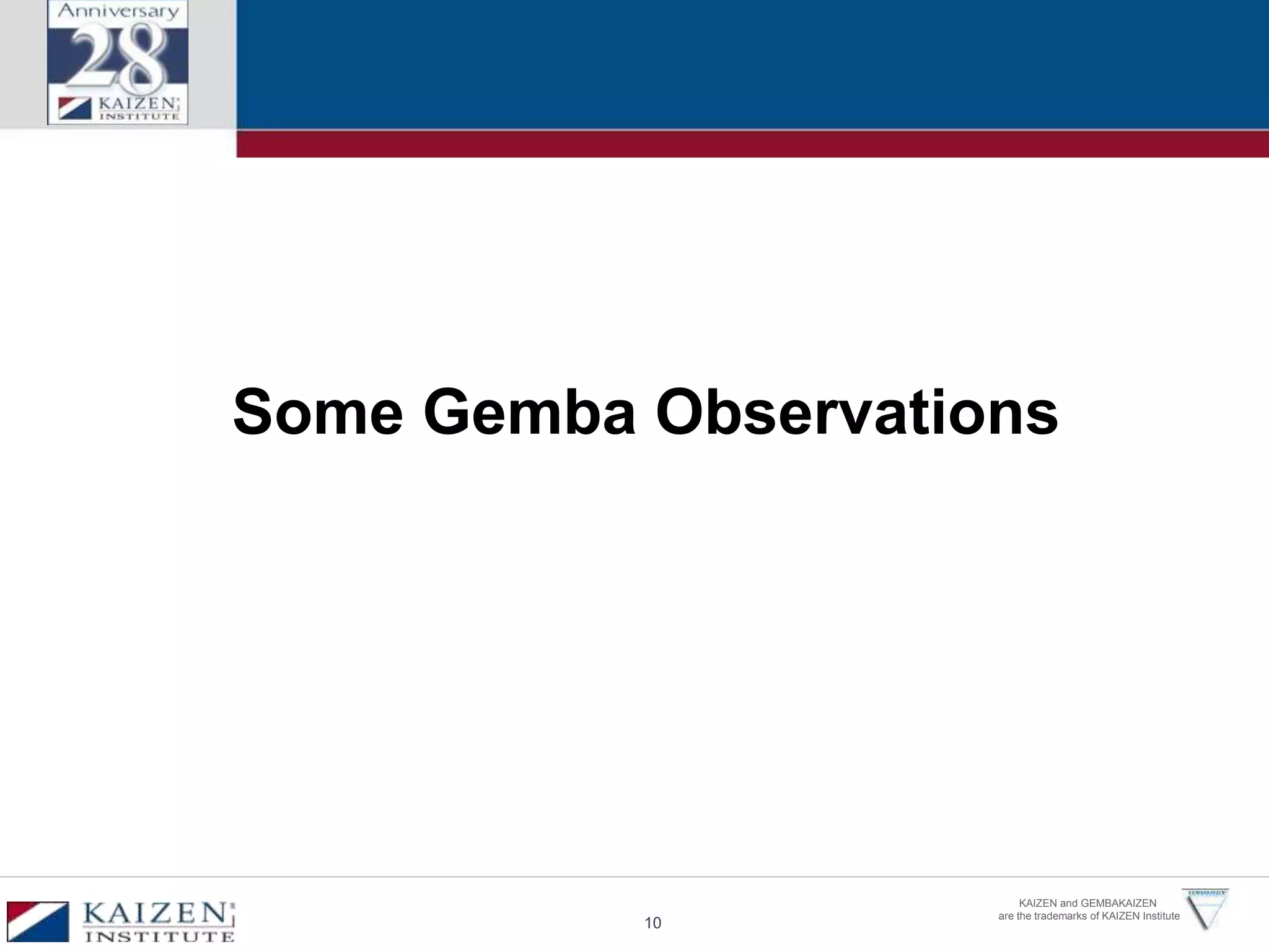 Kaizen Lean Assessment Audit | PPT