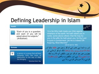 Islam and Leadership | PPT