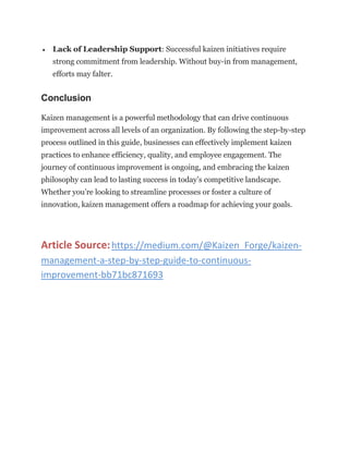 Kaizen Management_ A Step-by-Step Guide to Continuous Improvement.pdf