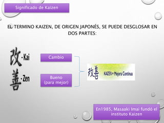 Kaizen mejoramiento continuo | PPTX