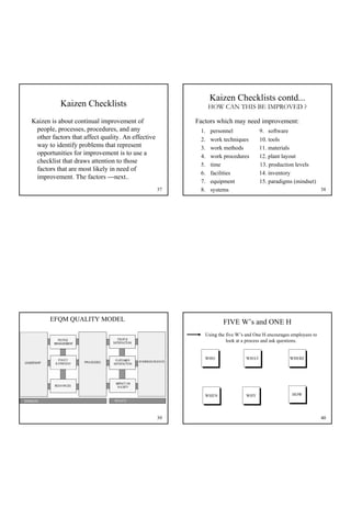 Kaizen overview | PDF