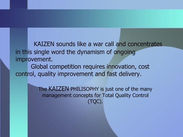 Kaizen philosopy | PPT