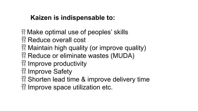 kaizen and Kaizen basics ppt LG 1 night.pptx. | PPT