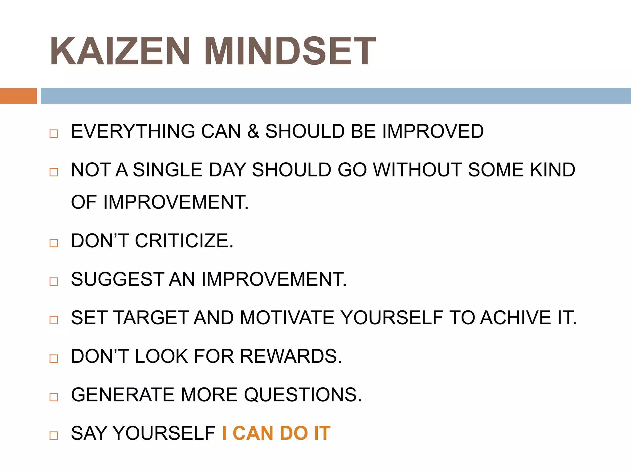 Kaizen | PPTX