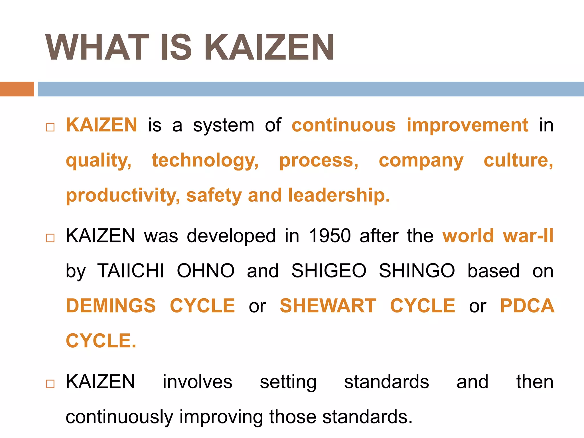Kaizen | PPTX