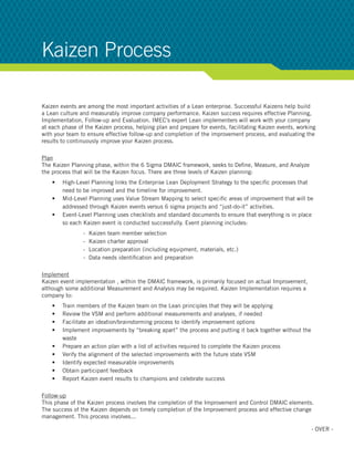 Kaizen process | PDF