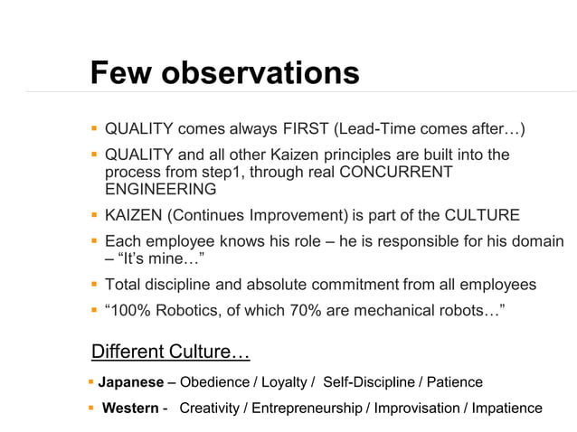 Kaizen – road map to world class processes | PPT