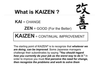 Kaizen – road map to world class processes | PPT