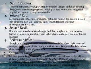 Kaizen seiketsu . gomos warista siregar, stmt trisakti ank 26 | PPTX