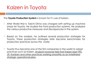 Kaizen Philosophy | PPT