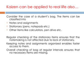 Kaizen Philosophy | PPT